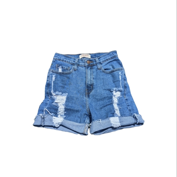 Vibrant | Shorts | Blue Jeans Vintage 9s Denim Cutoff Ripped Shorts By ...